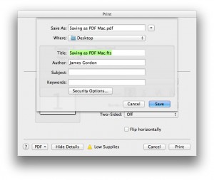 Mac Save As Dialog – Project Management Blog – OnTrack