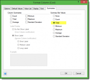 Summary Rows and Column Summaries – Project Management Blog – OnTrack