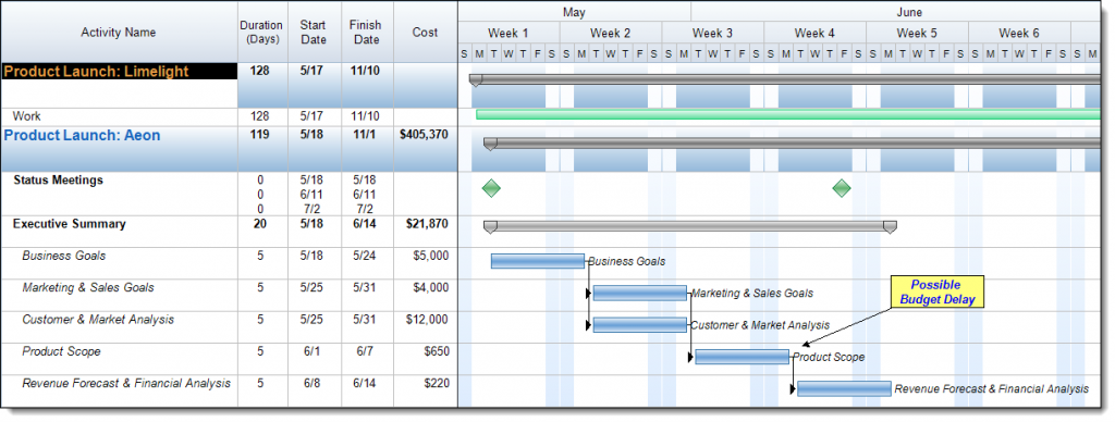 Generic Schedule – Project Management Blog – OnTrack